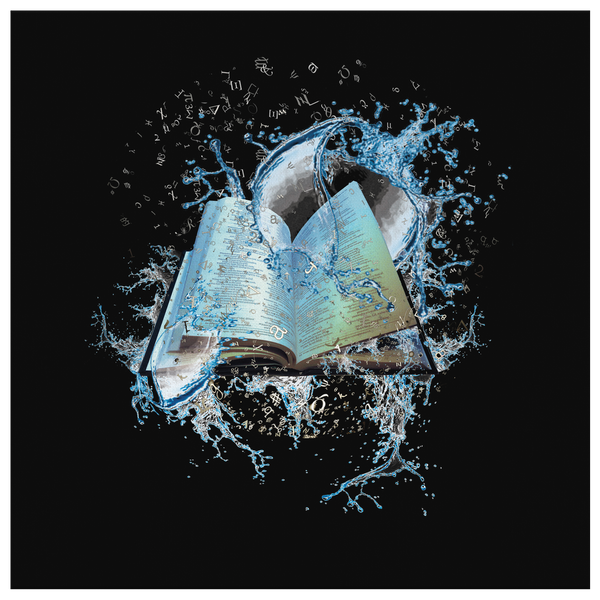 The bible Square Gallery Canvas Wrap modern art - Asteria One